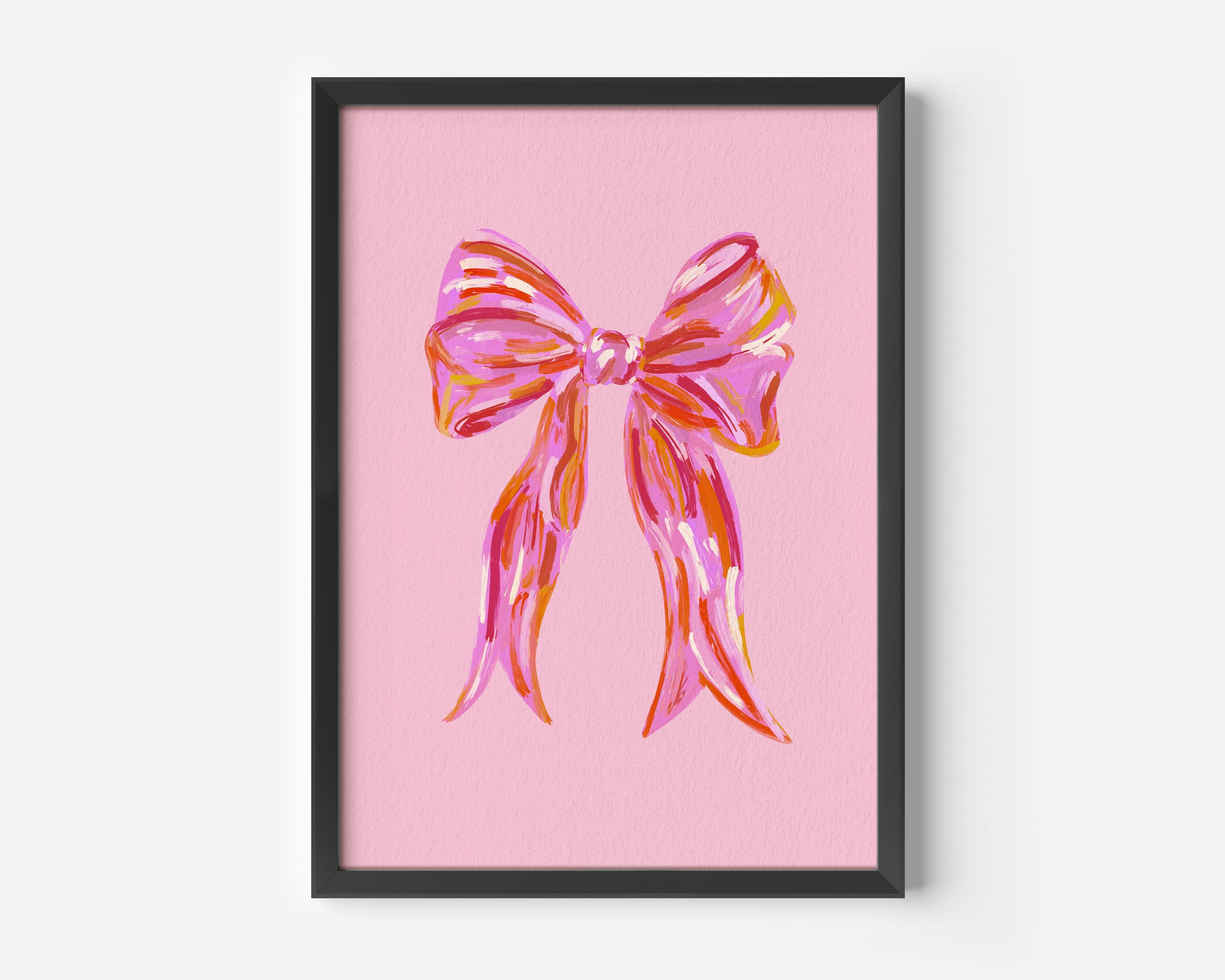 Acrylic Pink Bow Print - in Pink – Pink Giraffe Print Co