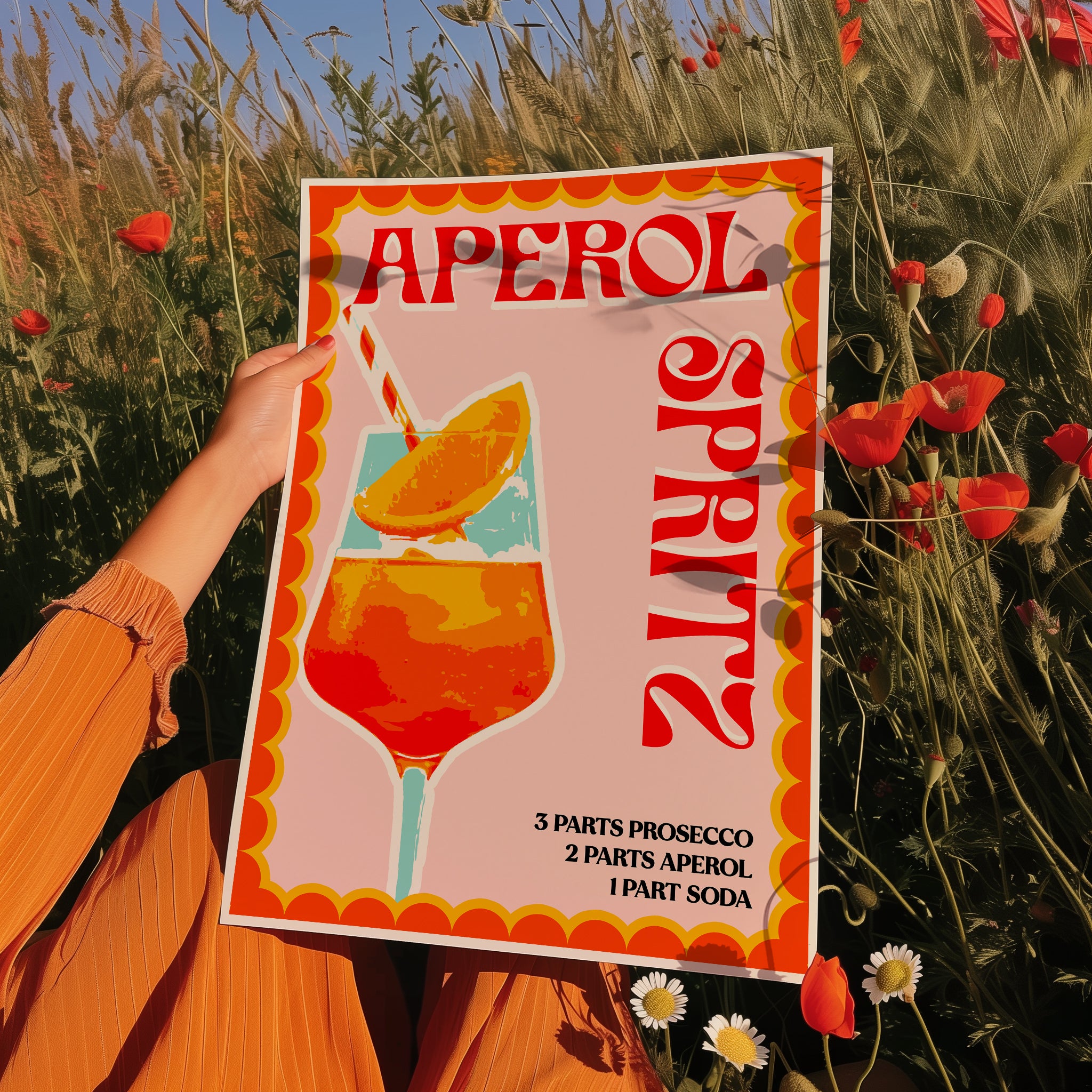 Aperol Spritz Print – Pink Giraffe Print Co