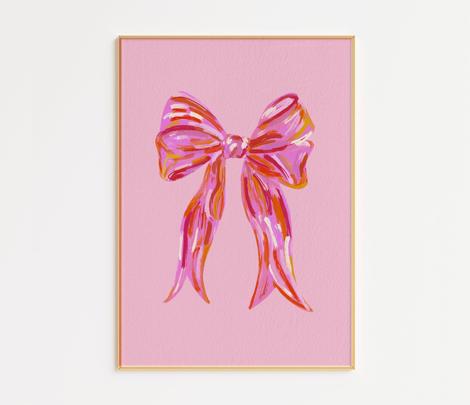 Acrylic Pink Bow Print - in Pink – Pink Giraffe Print Co